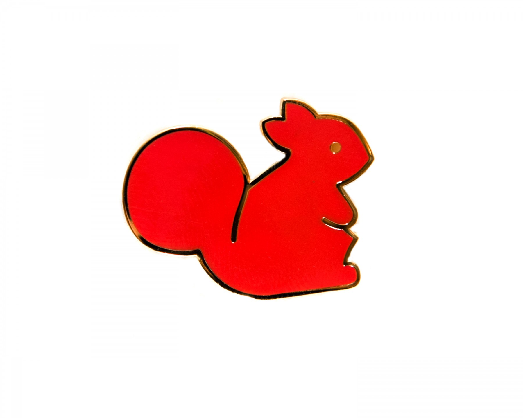Squirrel enamel pin - red | Brooches & Pins | enamel pins | acorn & will